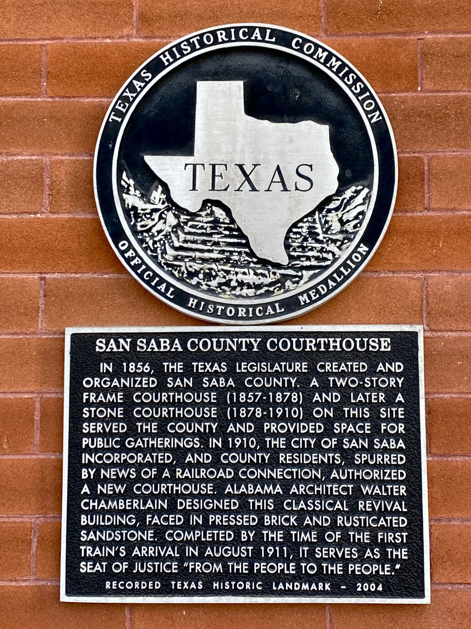When the railroad announced it would extend a line to San Saba ...
